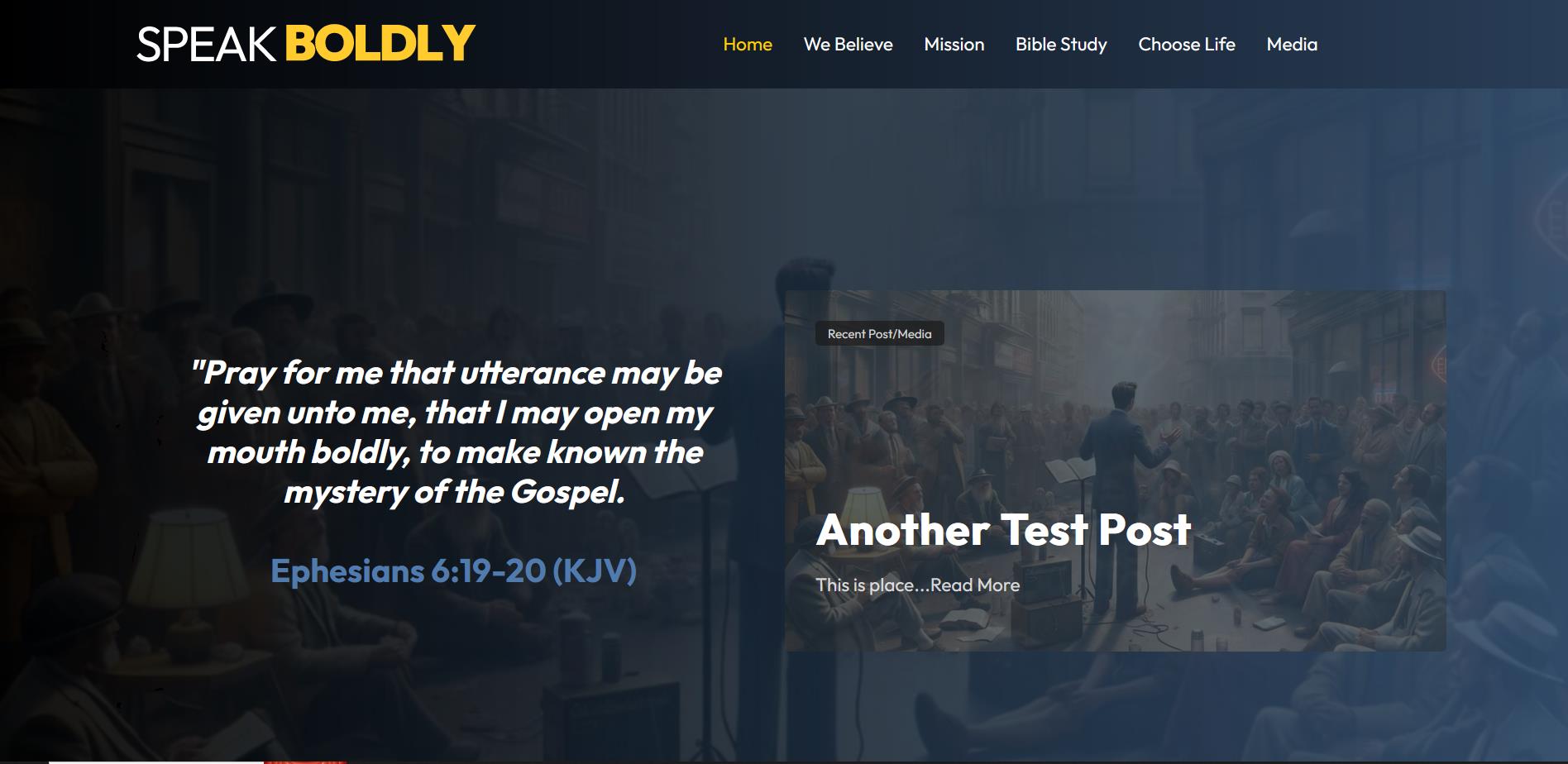 Discover SpeakBoldly.org - a Website by Jeff Brigman